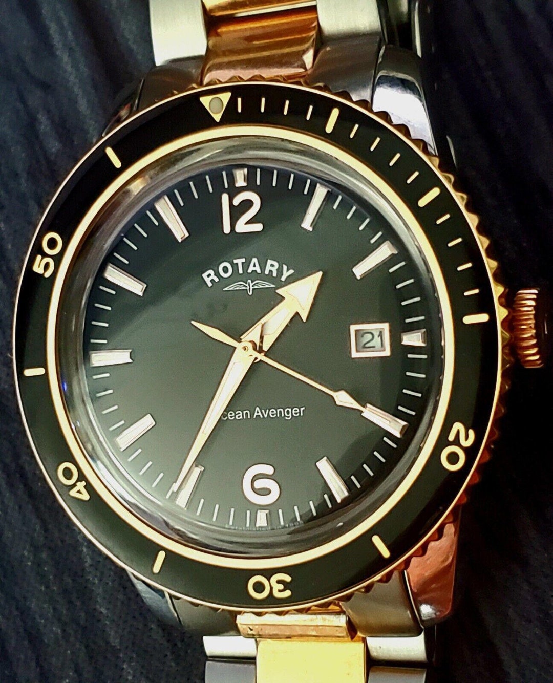 Rare GB0269504 Rotary Swiss Men's Ocean Avenger Dive Watch - Etsy