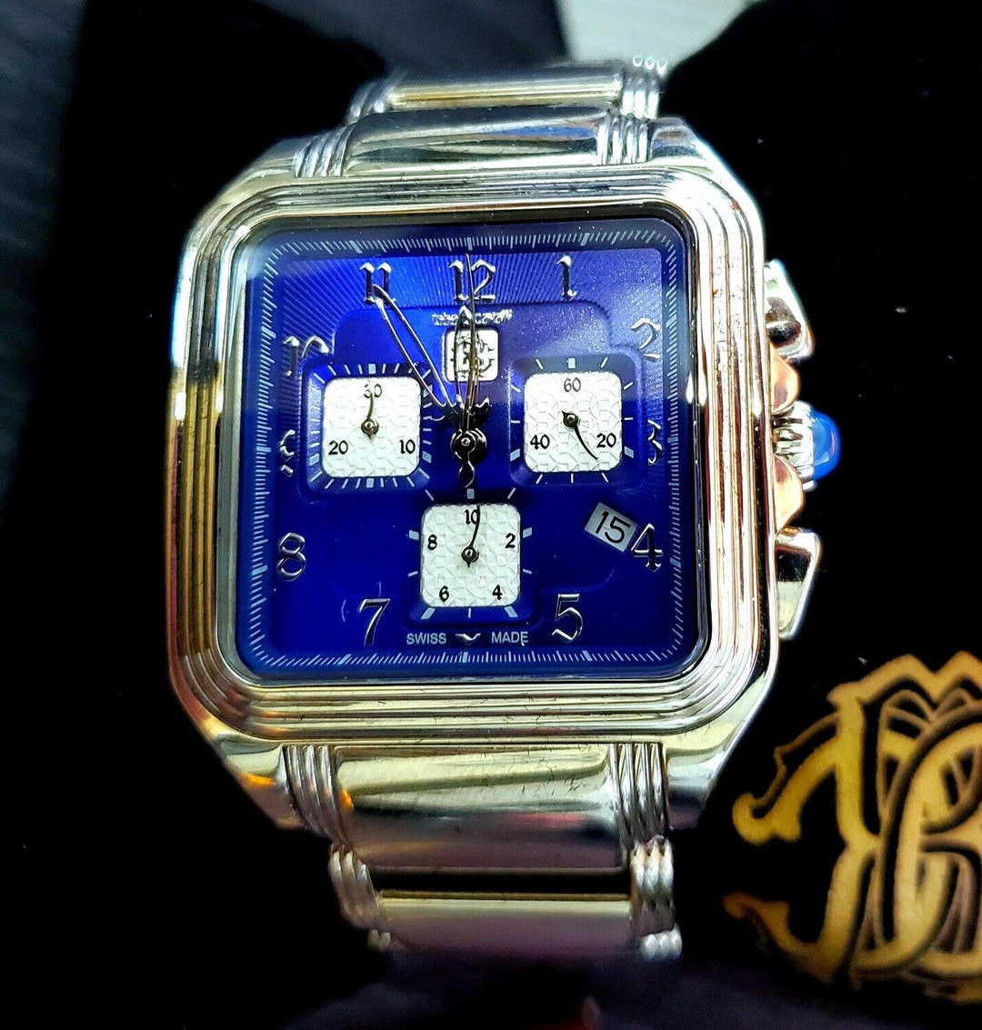 Roberto Cavalli Venom Swiss Chronograph Mens Watch NIB - Etsy