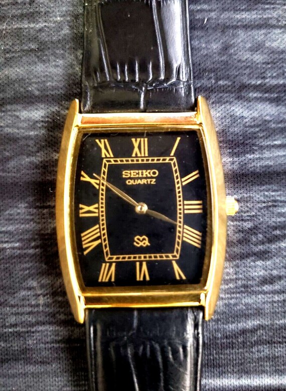 RARE Vintage Seiko New Old Stock Men's Classic Tank B… - Gem