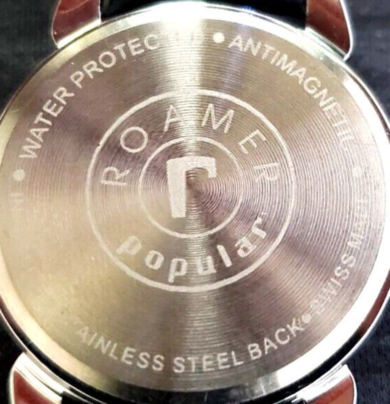 RARE Roamer Shock Proof Mechanical Swiss Watch Restored Serviced Gld ...