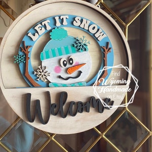 Christmas Inserts for Welcome Sign, Door Decor, Front Door Sign ...