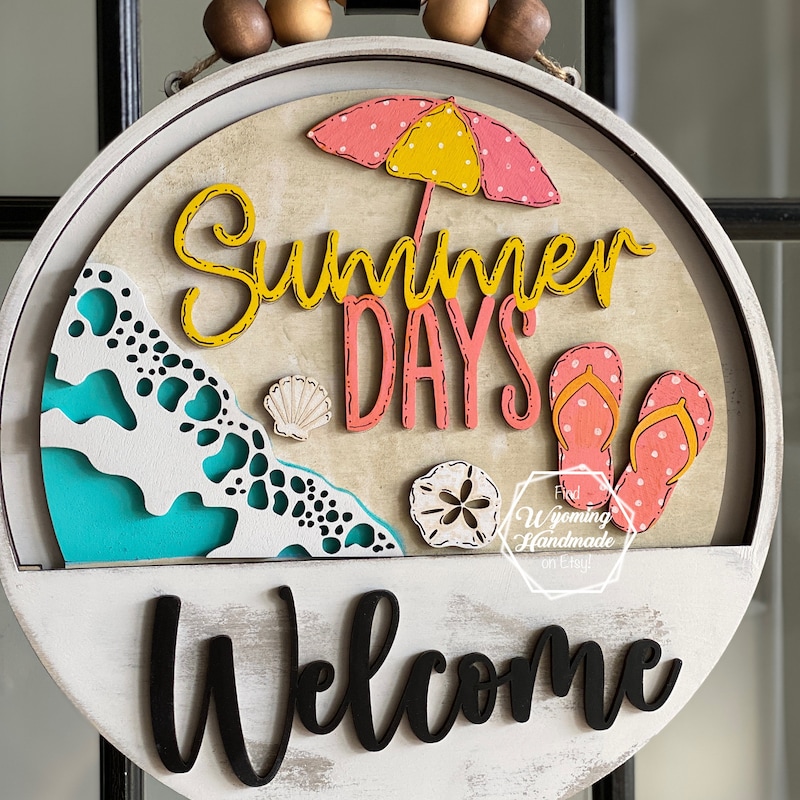Summer Welcome Sign - Etsy