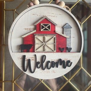 Welcome Sign With Interchangeable Inserts Front Door Decor - Etsy