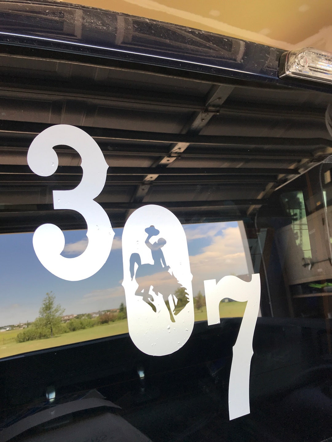 307 Wyoming Car Decal, Wyoming Pride Sticker, Western Decal, Gift for ...