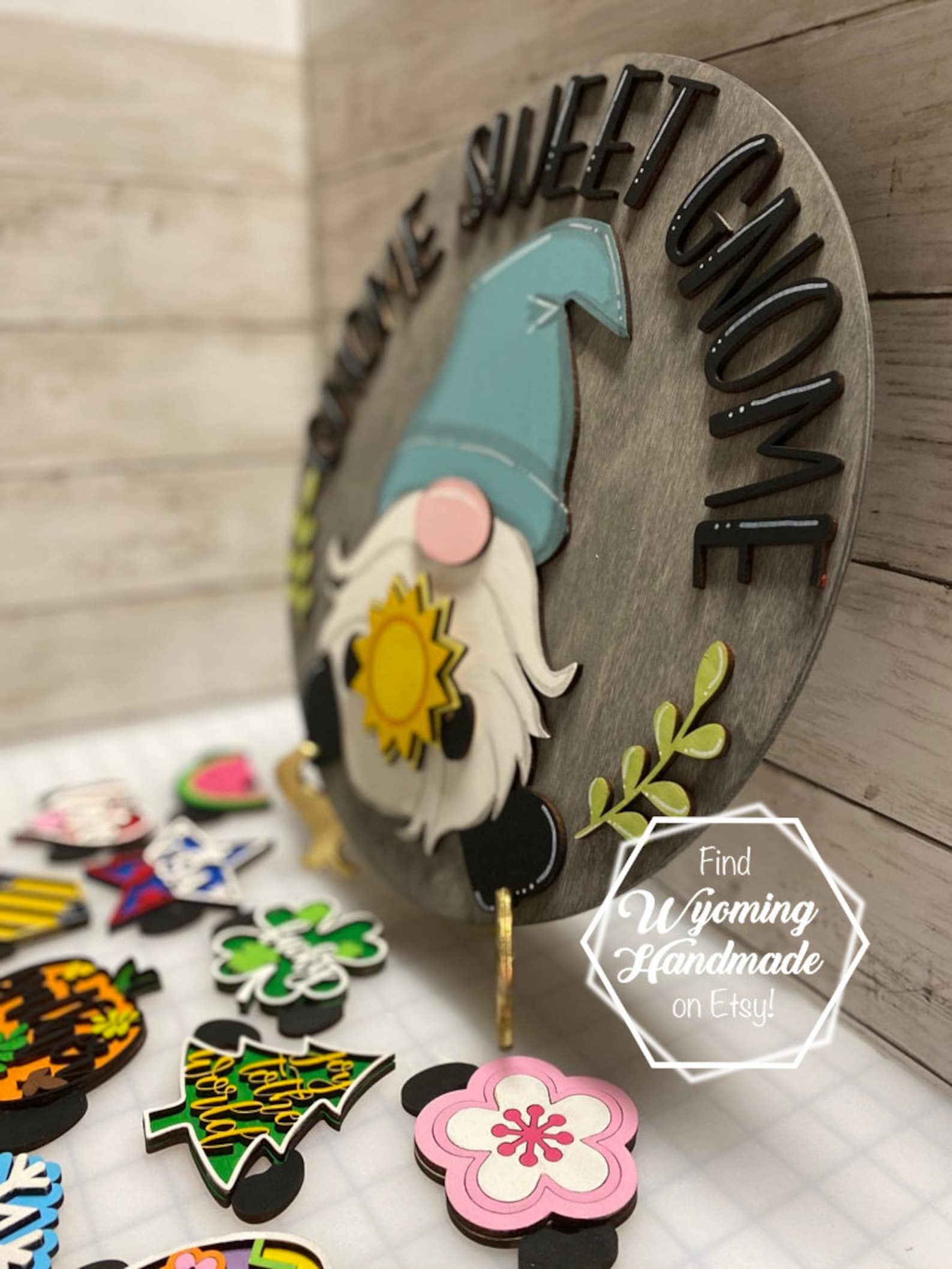 Gnome Door Sign Gnome Sweet Gnome 15 Gnome Sign - Etsy