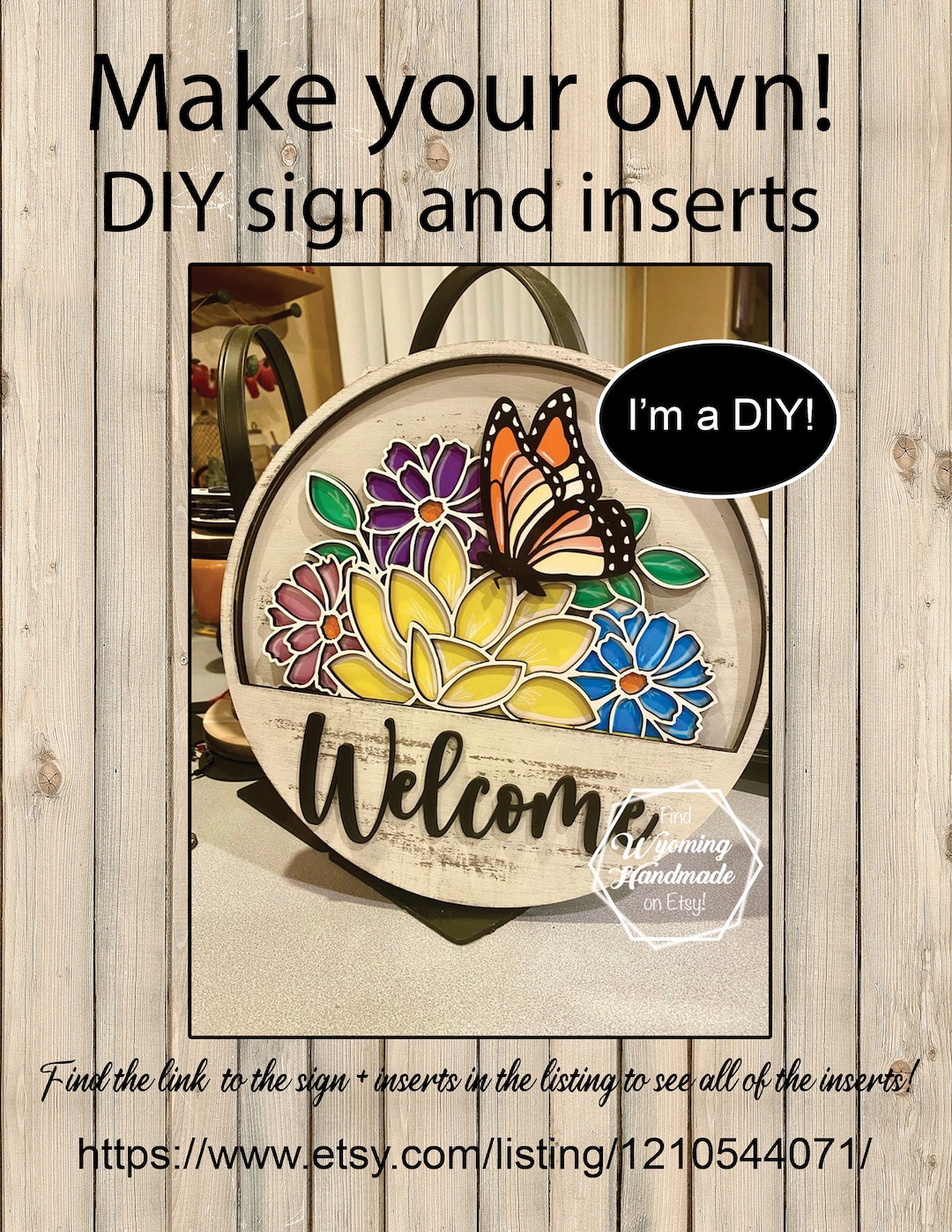 DIY Welcome Sign With Interchangeable Inserts, DIY Front Door Decor ...