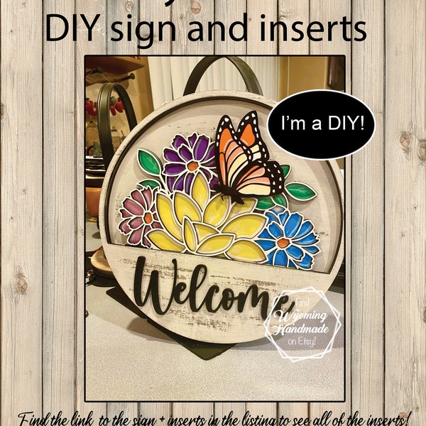 Welcome Sign Interchangeable Pieces - Etsy