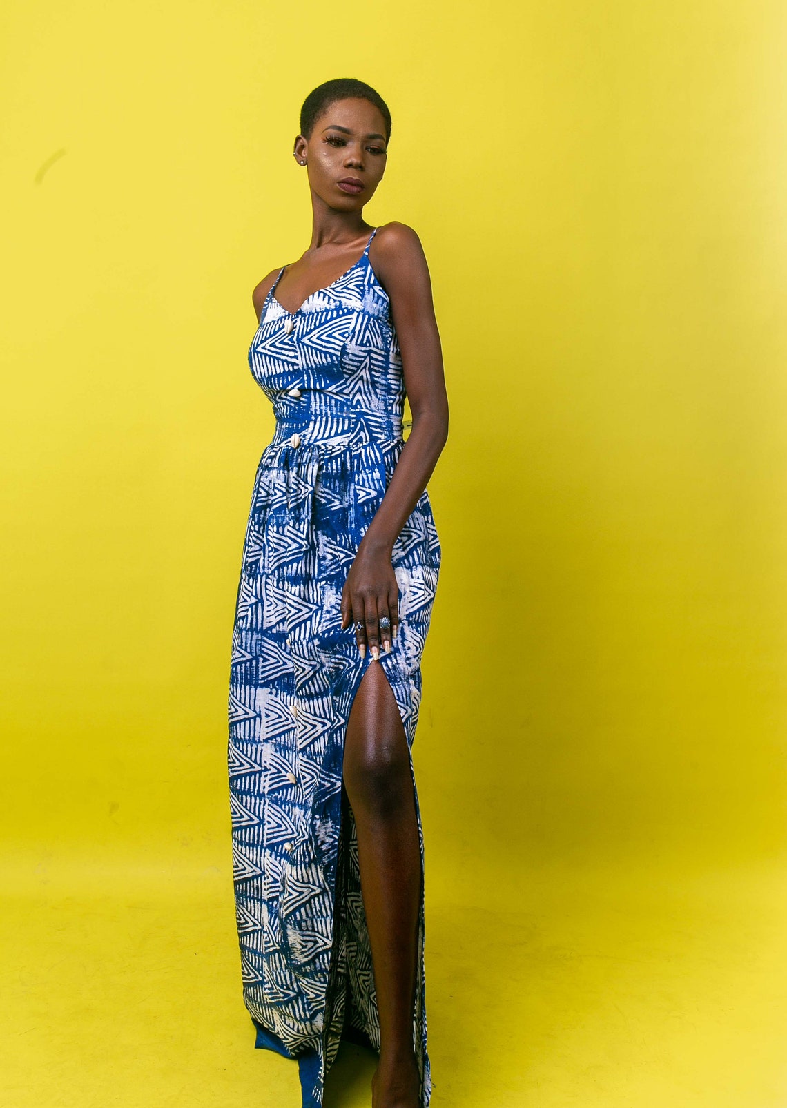 Voké Stamp Print Sleeveless Maxi Dress - Etsy