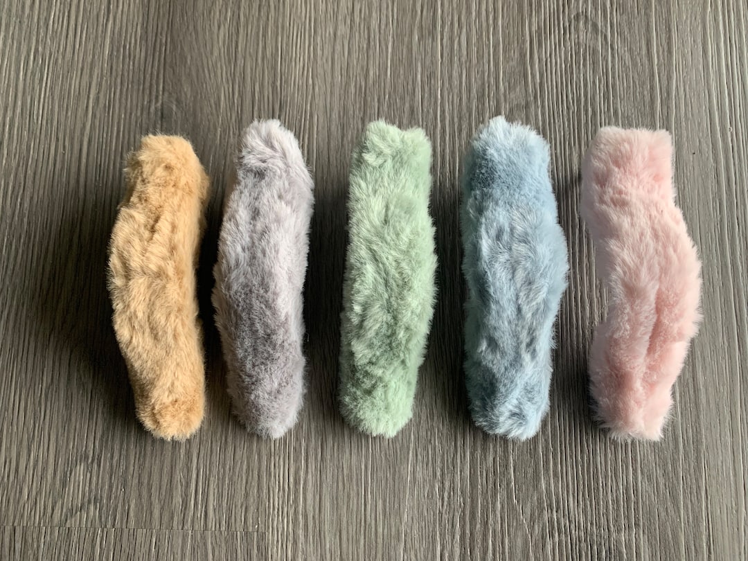 Flat Fuzzy Pastel Clips - Etsy