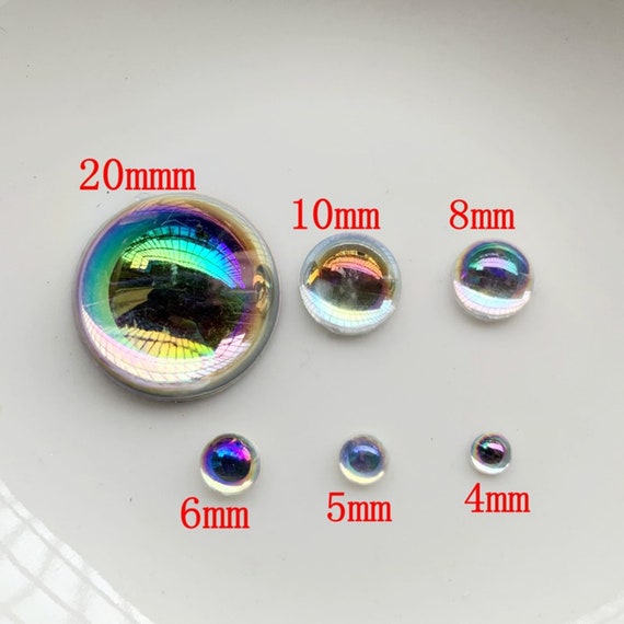 Cabochons Kids' Crafts 4mm-20mm Charm Round Acrylic Transparent ...