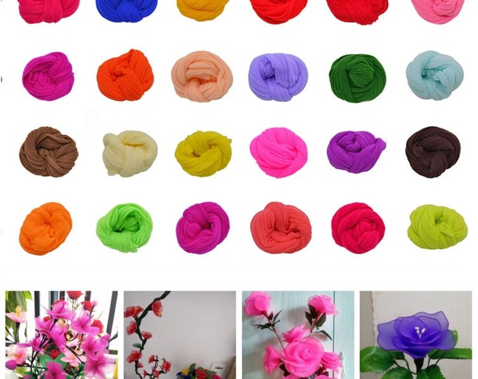 Handmade Nylon Stocking Flower Rose and Tulip Bouquetvase Not Included ...