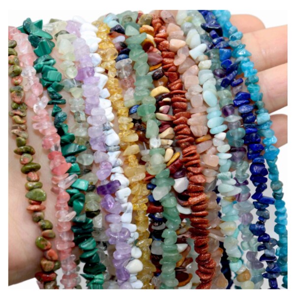 Stone Chip Beads - Etsy