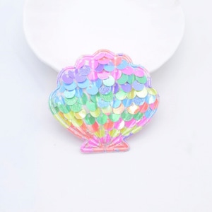 12pcs Sequins Shell Appliques Patches for Clothes Hat Sewing ...