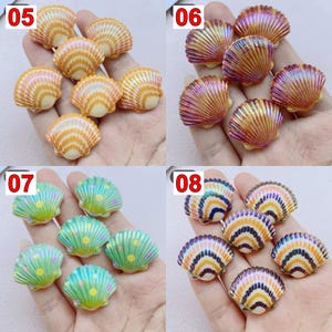 10pcs 22x28mm Shell Shape Resin Flatback Cabochon for Jewelry Making - Etsy