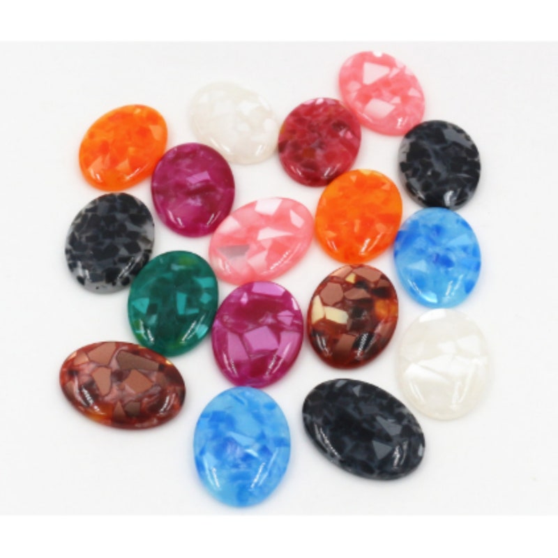 Oval Resin Beads - Etsy