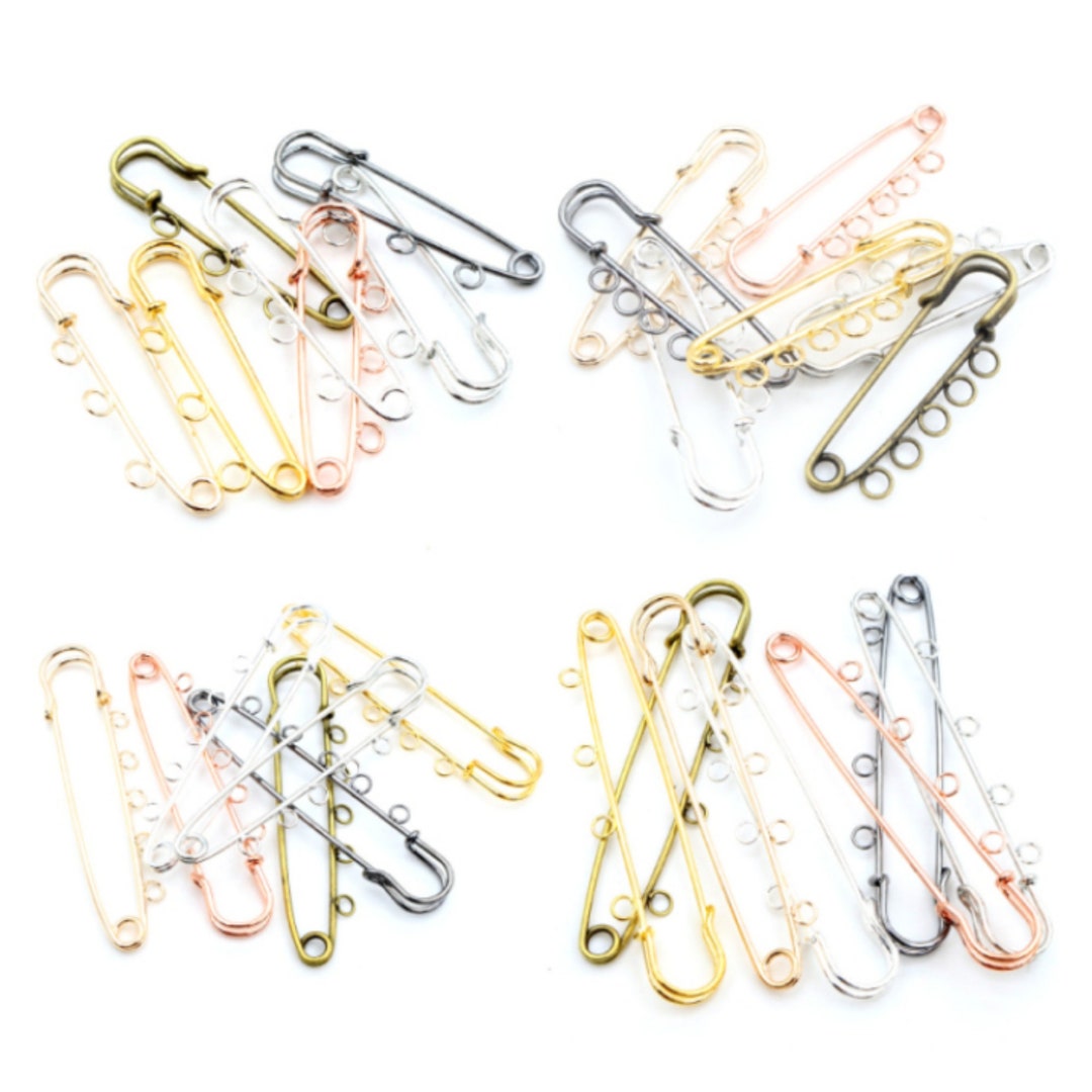 5pcs Brooch Back Safety Pins Clasp for Jewelry Making Finding - Etsy
