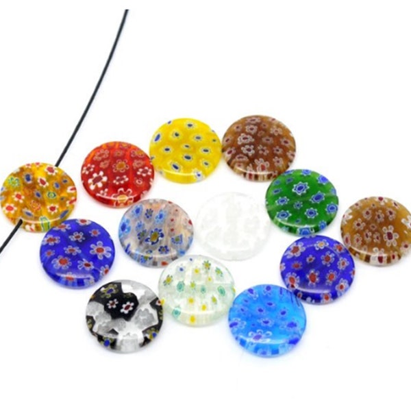 Flat Round Beads - Etsy