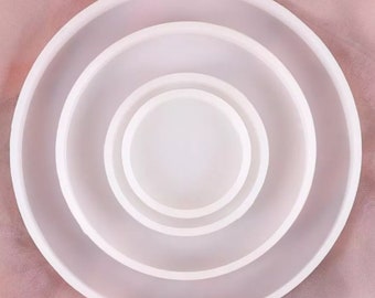 Big Size Round Coaster Mold 10cm Round Silicone Mold Coaster - Etsy