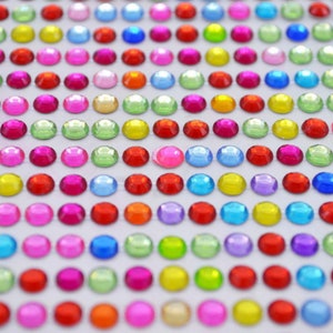 5mm Rhinestones Acrylic Stickers for Scrapbooking, Craft Decorations - Etsy