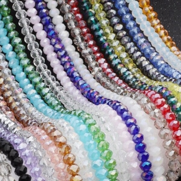 Crystal Rondelle - Etsy