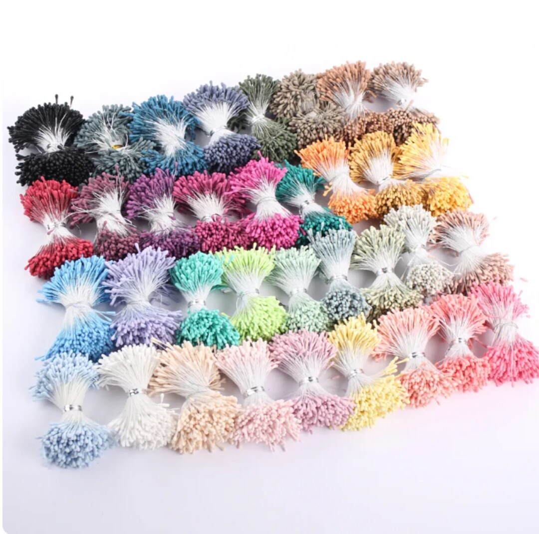 420pcs Artificial Flower Stamen Double Head for Craft Decoration - Etsy