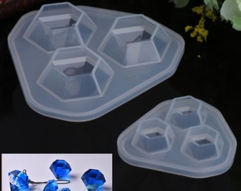 Diamond Molds,teardrop Molds,diamond Pendant Silicone Mold,uv Resin ...