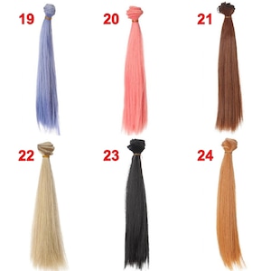 25cm Straight Doll Hair for Doll Making Accessories - Etsy