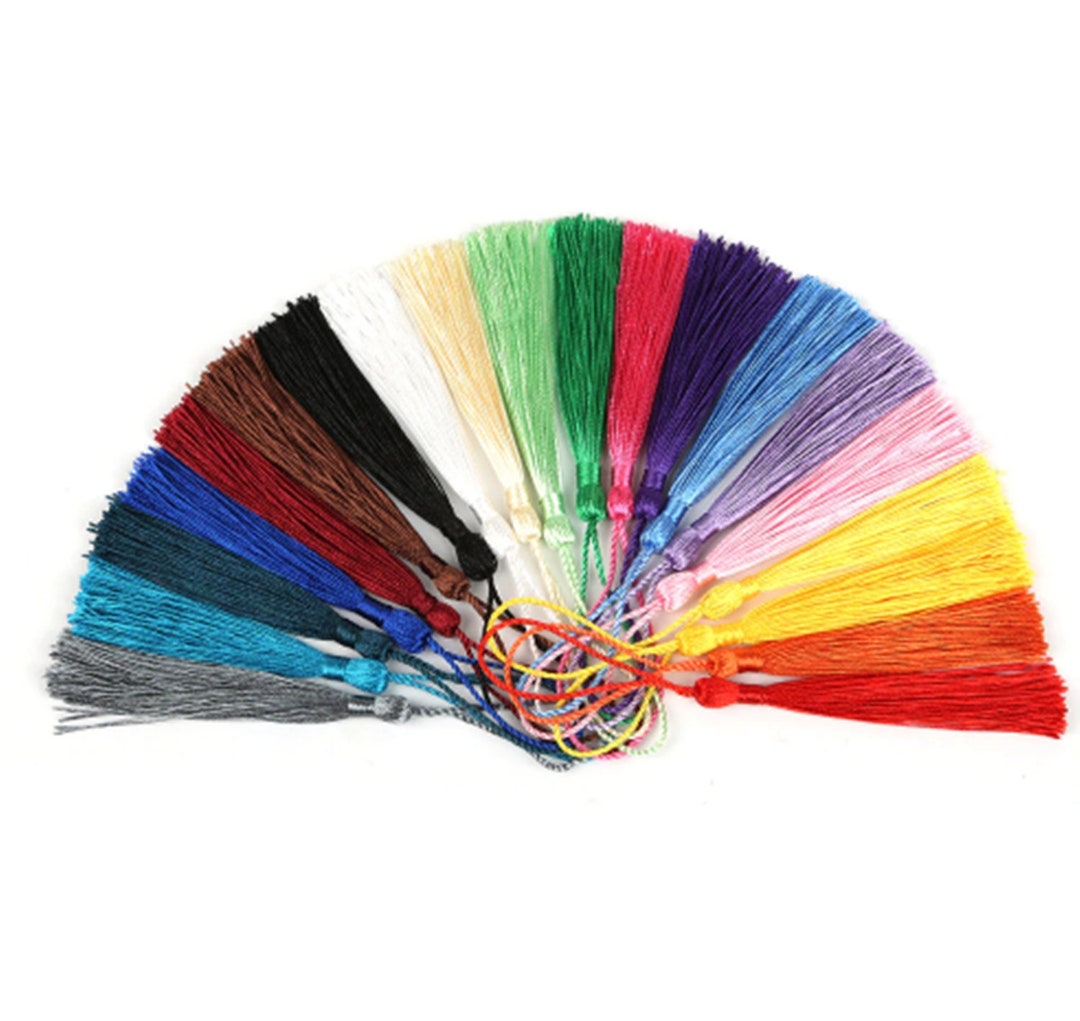 32pcs Polyester Silk Tassel Fringe 13cm Tassels Trim Sewing Accessories ...