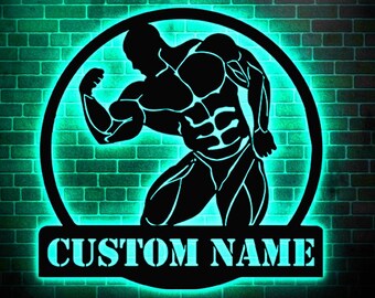 Metal Bodybuilding Sign - Etsy