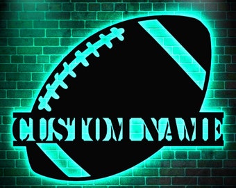 Football Light up Sign - Etsy