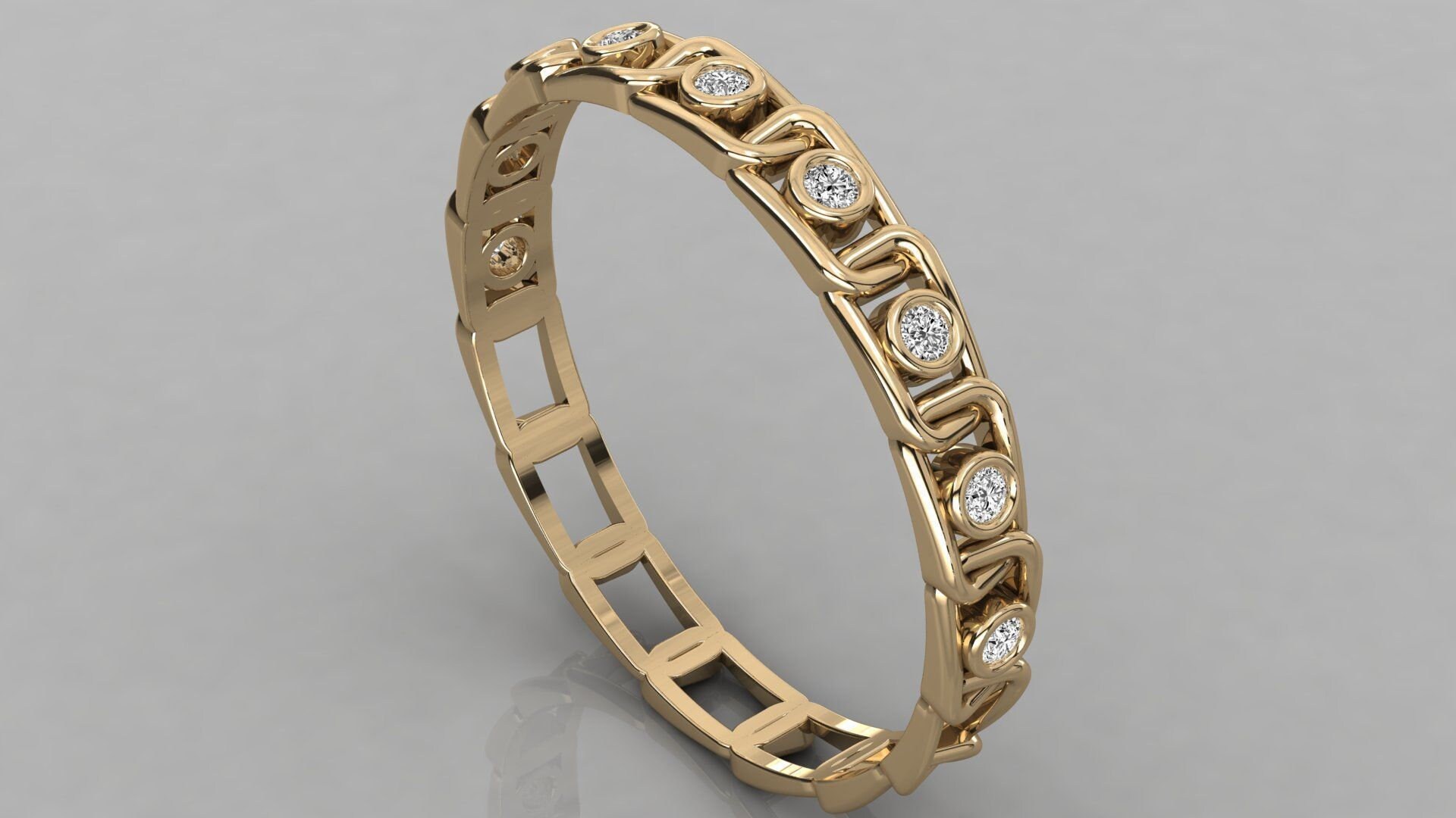 Anillo de diamantes de oro blanco macizo 14K anillo de torsión anillo ... Anillo de diamantes de oro blanco macizo 14K anillo de torsión anillo ...