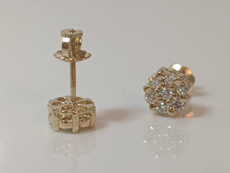 14k Gold Earring - Etsy