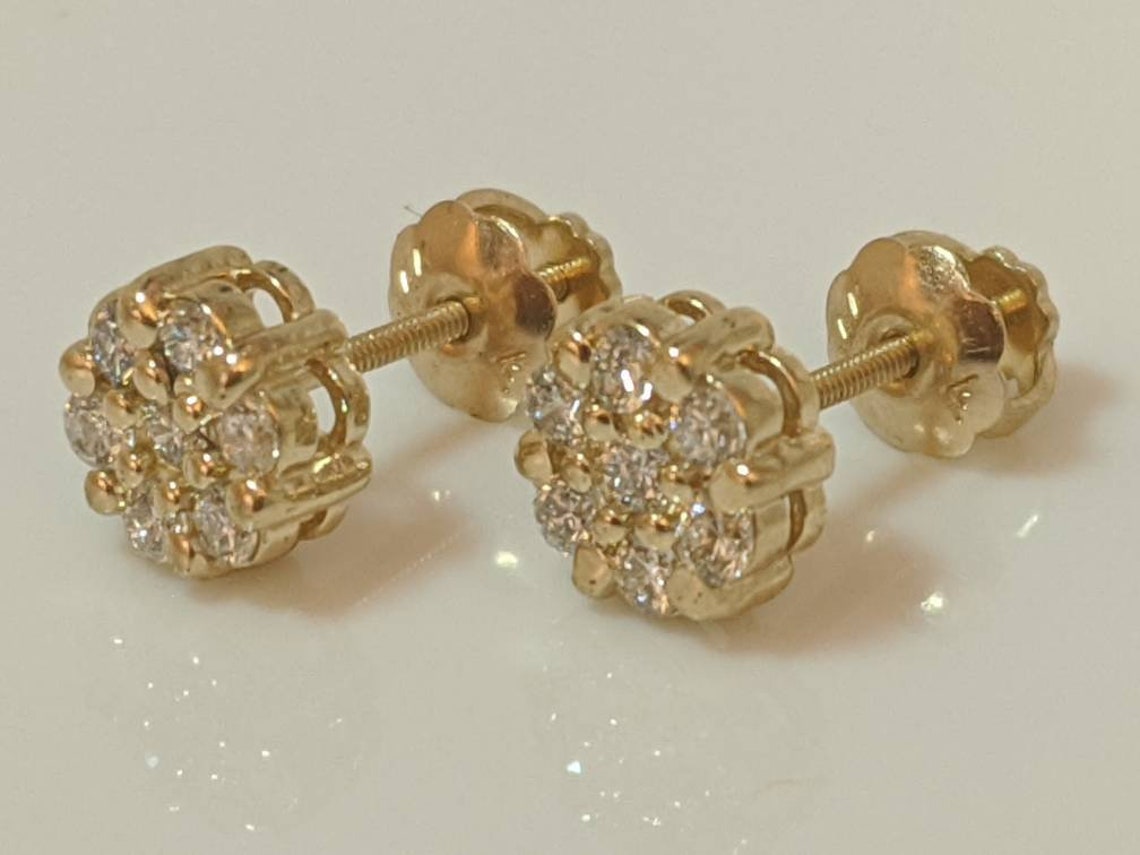 14k Gold Earring - Etsy