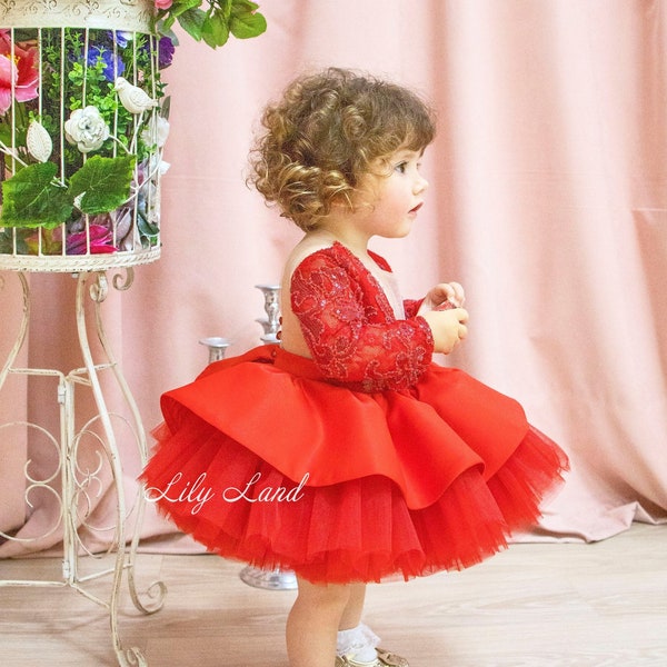 Red Baby Dress - Etsy