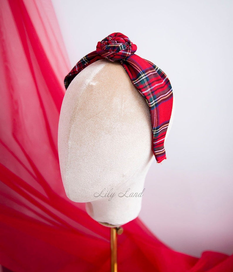 Christmas Green Plaid Crown Xmas Headband Hair Accessories - Etsy
