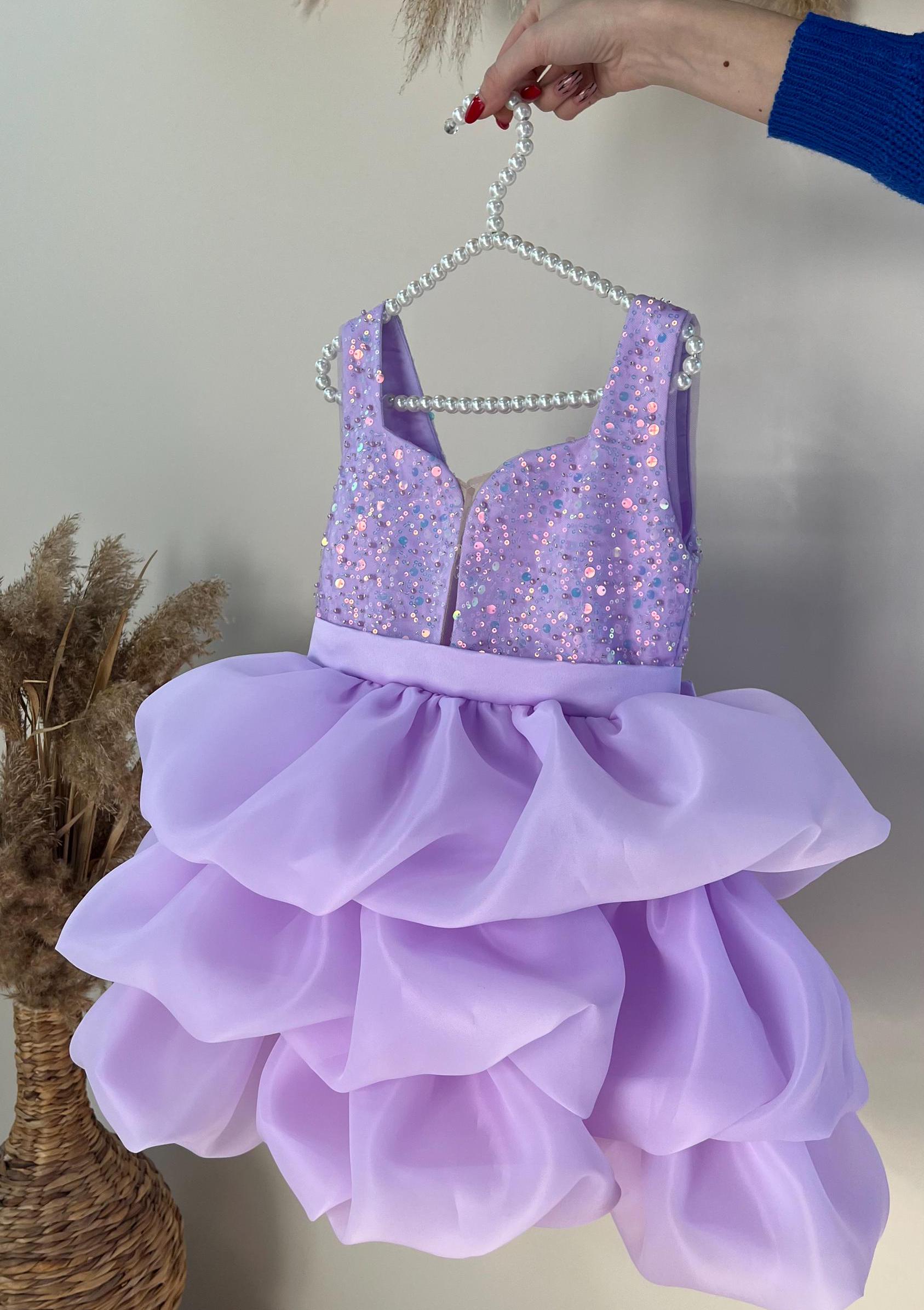 Sparkling Princess Girl Dress, Wedding Guest Tutu Outfit, Flower Girl ...