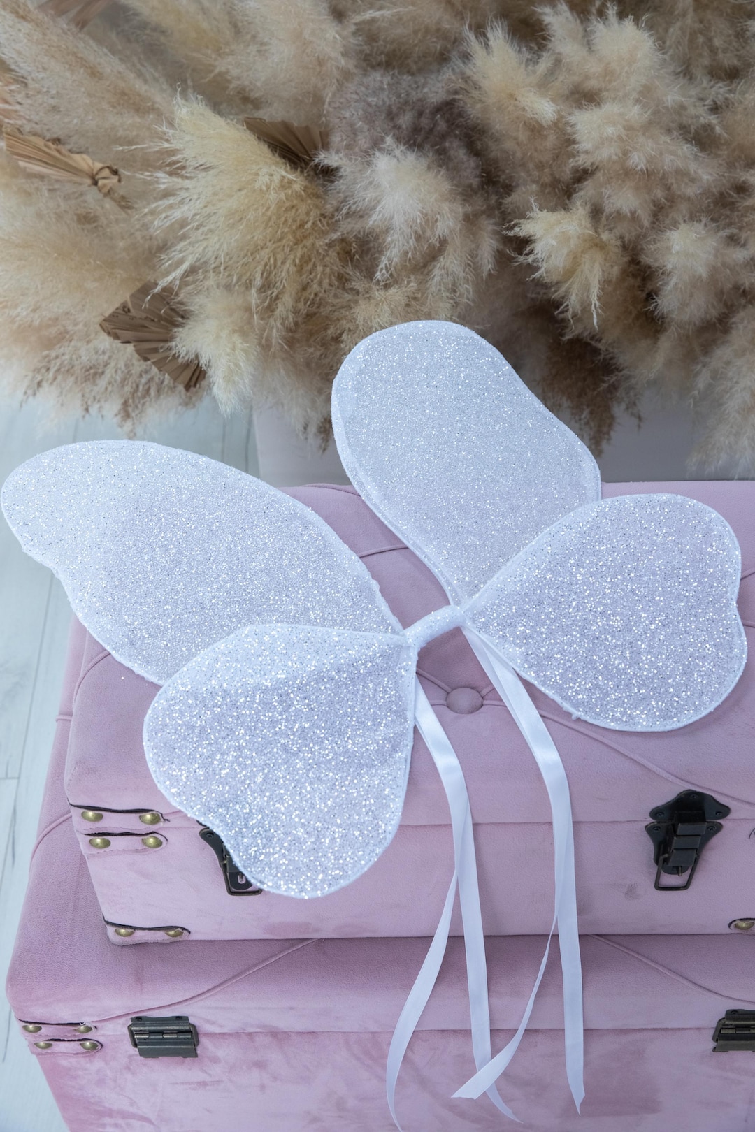 White Shiny Wings, Fairy Princess Wings, Butterfly Costume for Child ...