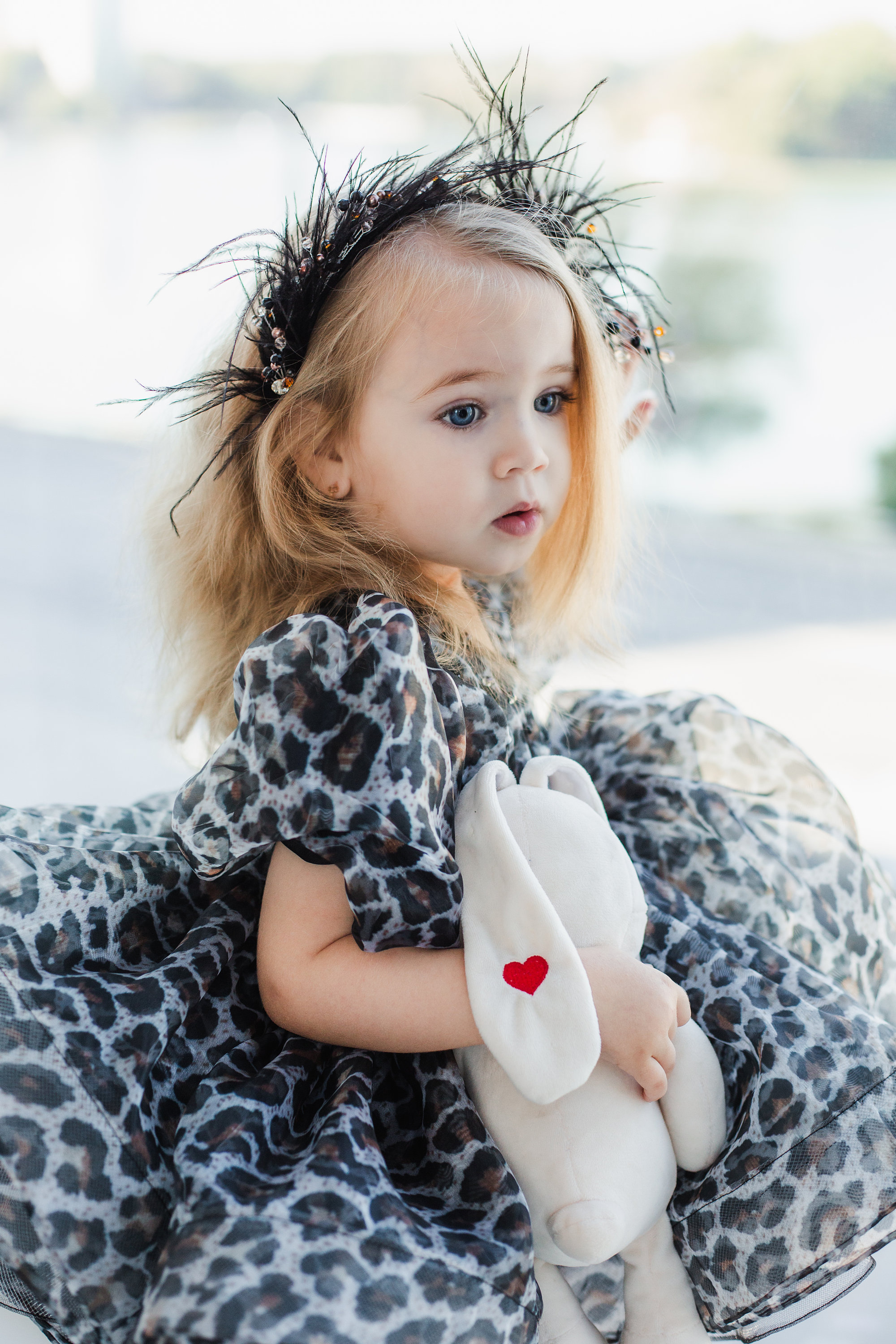 Leopard Print Girl Dress, Birthday Party Dress, Tutu Flower Girl ...