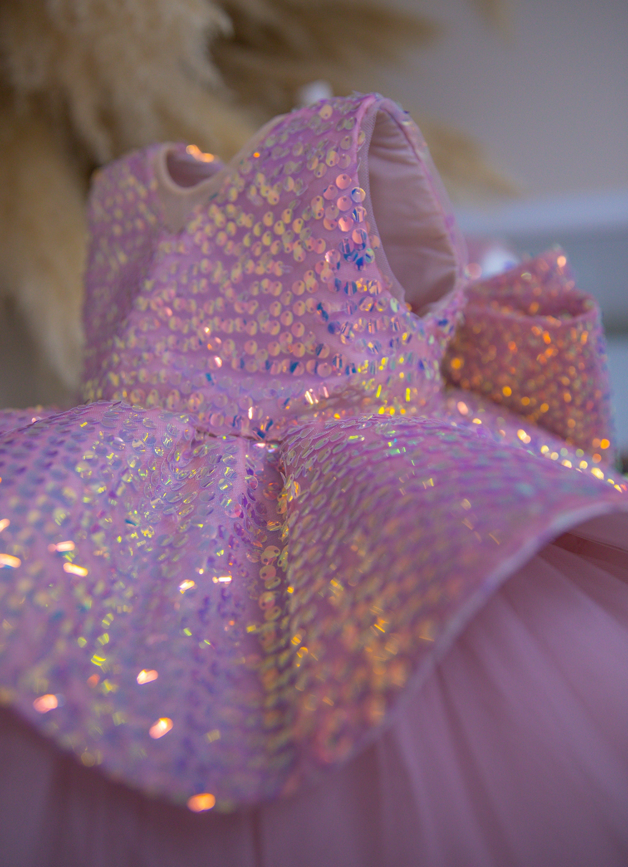 Pink Sparkling Matching Dresses, Mother & Daughter, Birthday Party ...