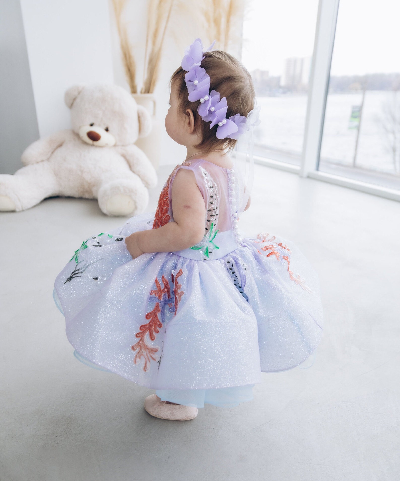First Birthday Baby Girl Dress Flower Girl Dress Tutu - Etsy