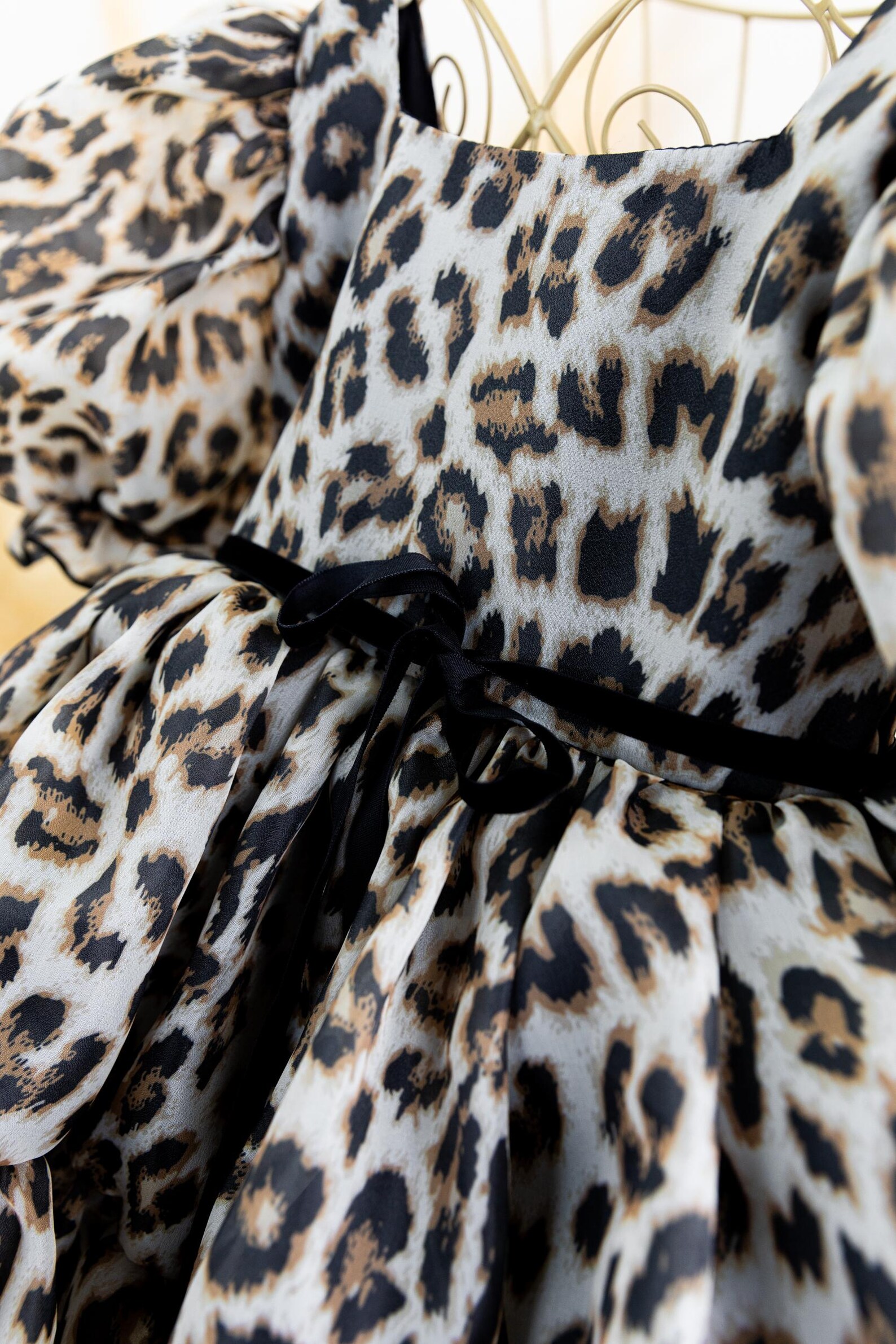 Animal Birthday Toddler Dress, Leopard Costume, Puffy Tutu Sleeves ...