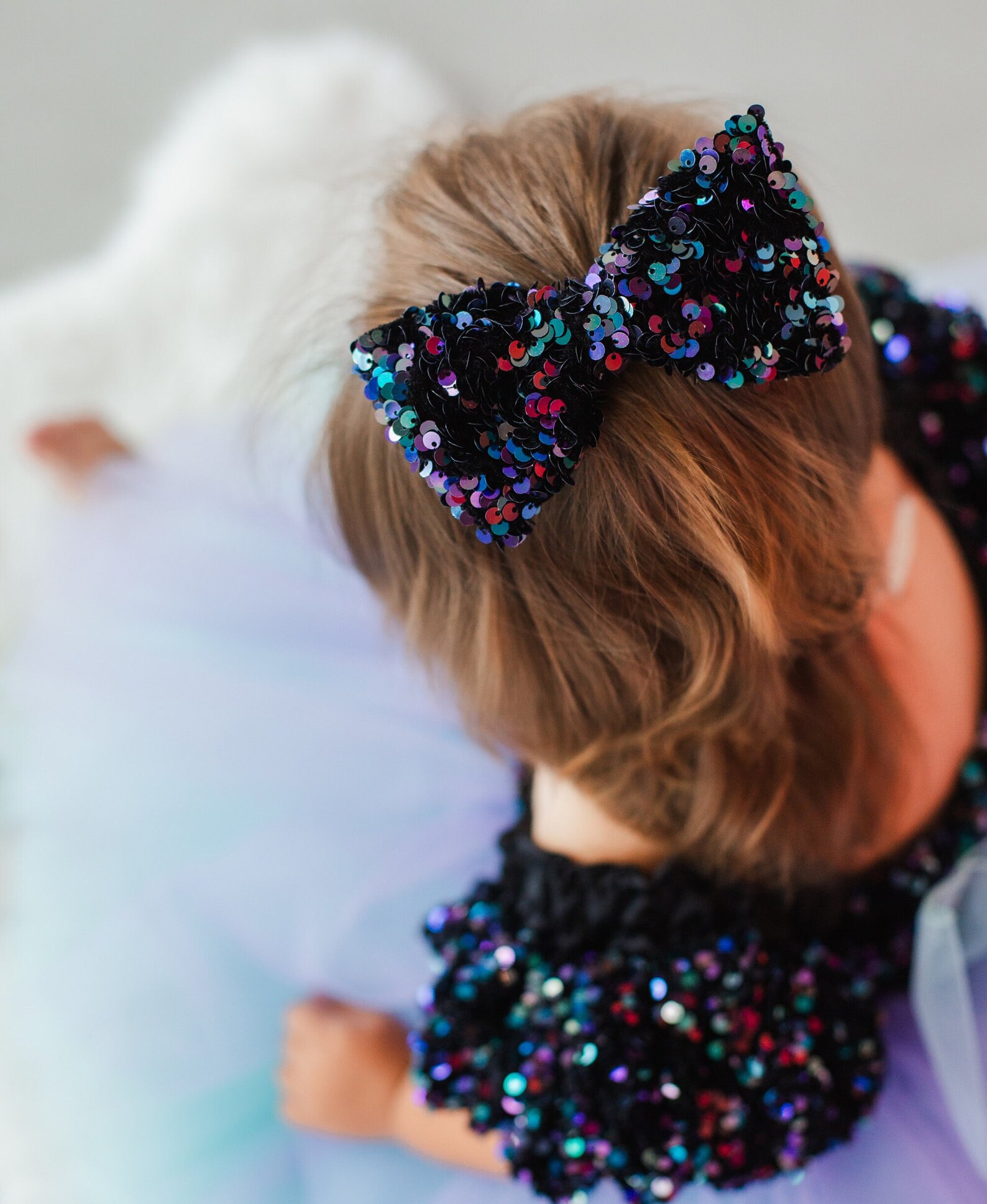 Sparkling Baby Girl Hair Bow, Birthday Party Hair Pin, Flower Girl ...