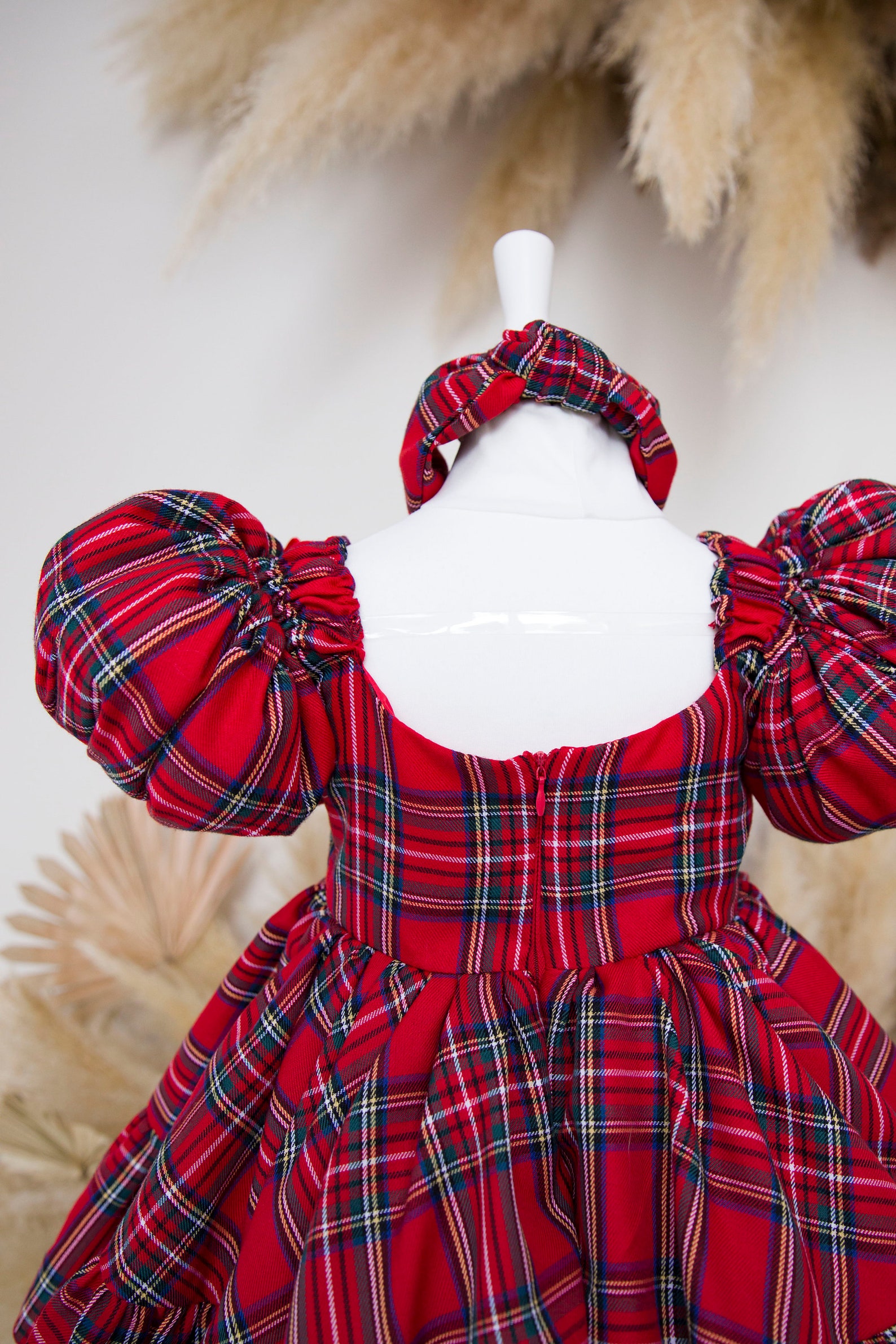 Christmas Red Plaid Dress, Xmas Photoshoot, Baby Girl Dress, Ready to ...