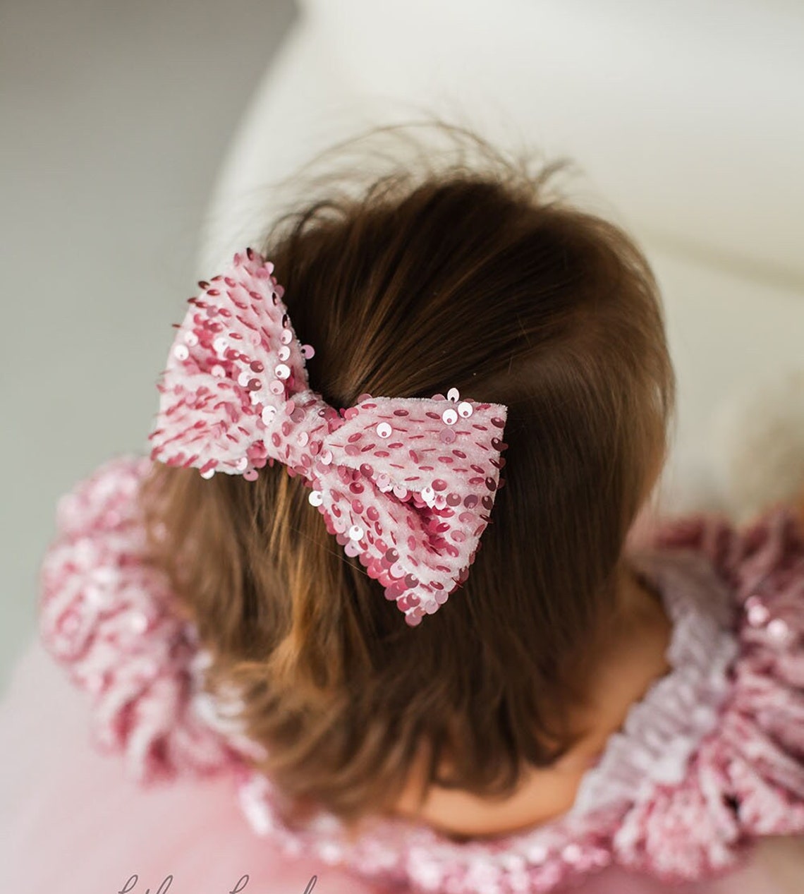 Sparkling Baby Girl Hair Bow, Birthday Party Hair Pin, Flower Girl ...