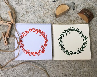 Linocut christmas | Etsy