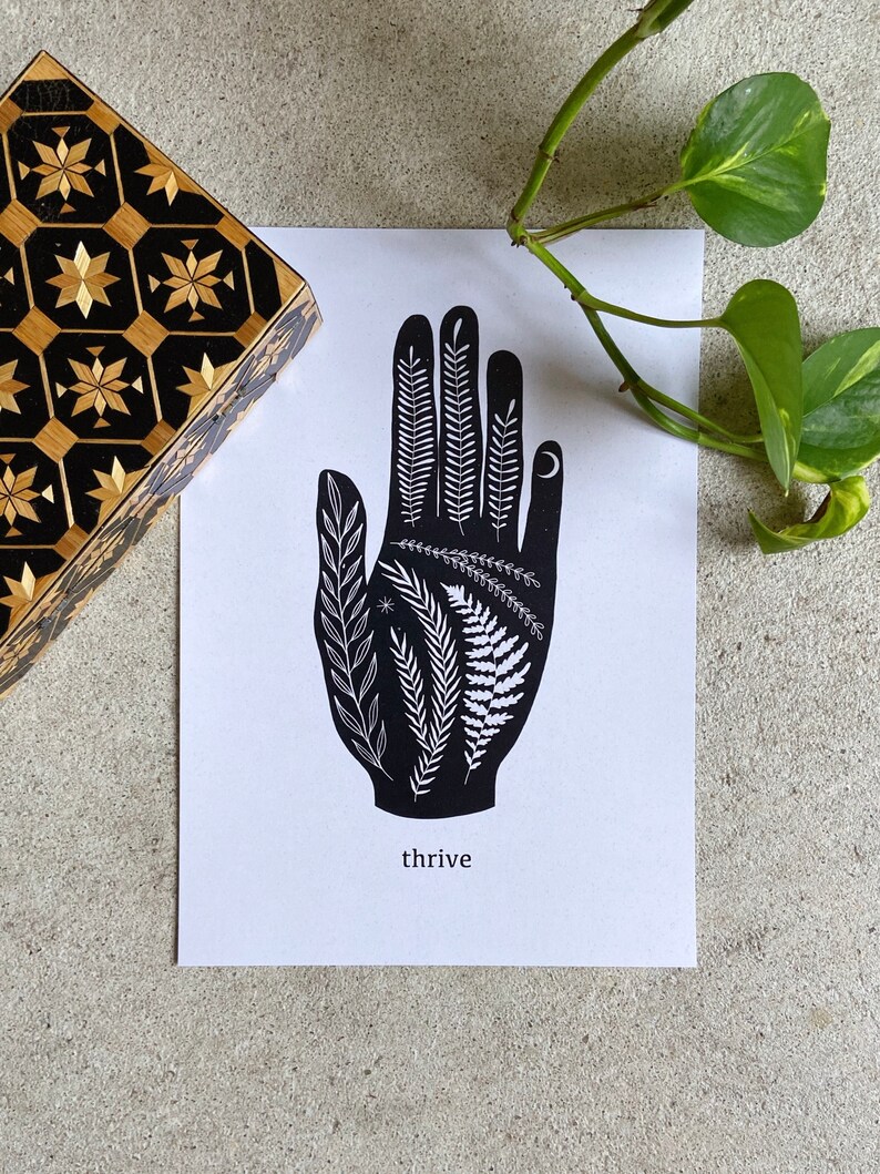 Thrive A4 Art Print Poster Illustration - Etsy