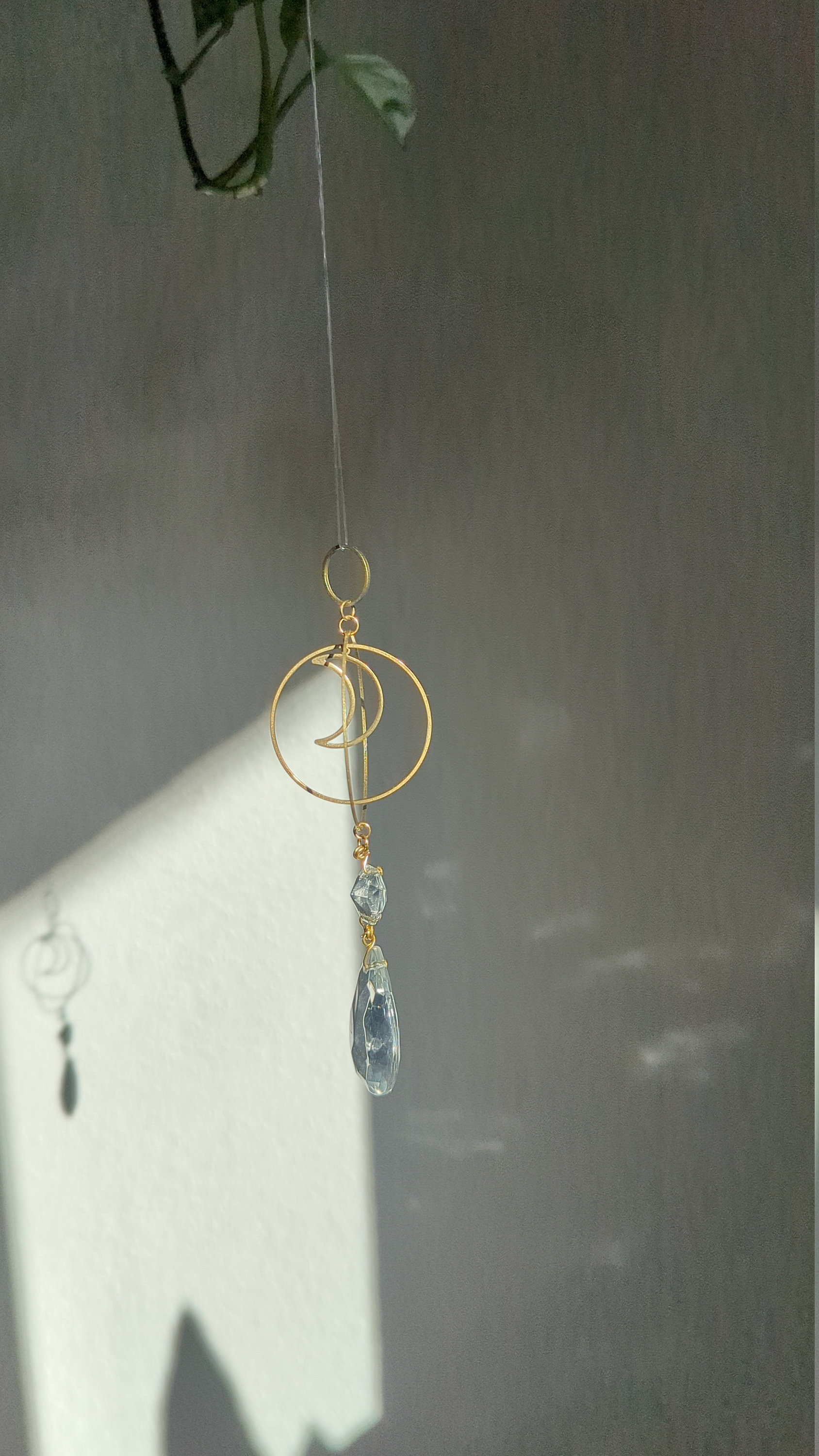 Art & Collectibles Suncatchers Small Suncatcher,Brass Wall Hanging,Sun ...