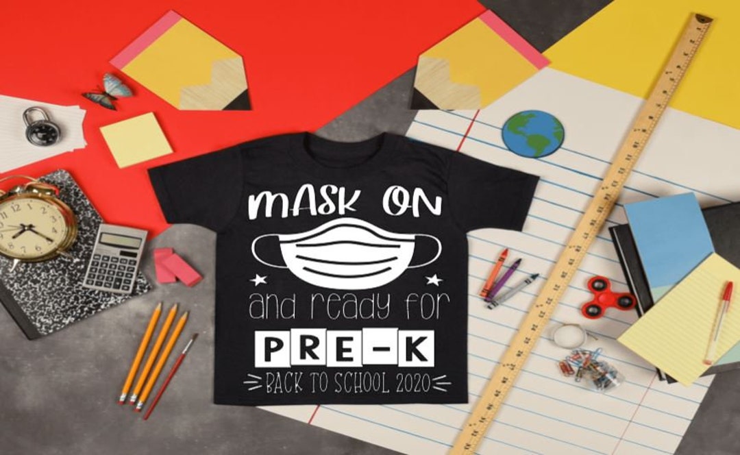 Mask on and Ready for Pre-k Svg, Back to School Svg, Pre K Svg, Mask ...