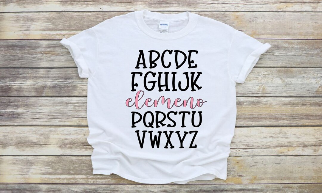 Alphabet Elemeno SVG, ABC Elemeno, Alphabet, Teacher Svg, Back to ...