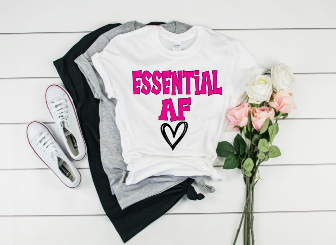 Essential AF SVG, Essential Worker, Social Distancing, Quarantined PNG ...
